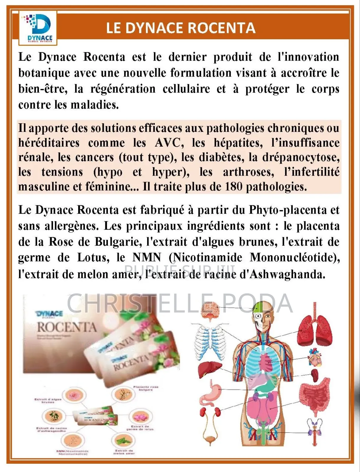 Dynace Rocenta in Cocody - Vitamines & Suppléments, Christelle Poda ...